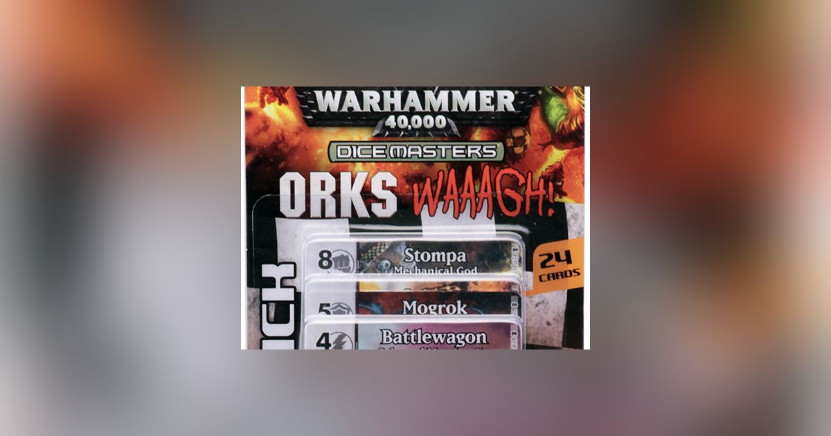 Warhammer 40,000 Dice Masters: Orks – WAAAGH! Team Pack | Board Game ...