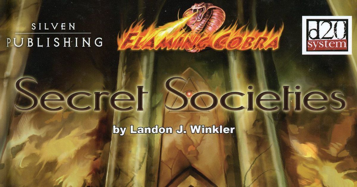 Secret Societies | RPG Item | RPGGeek