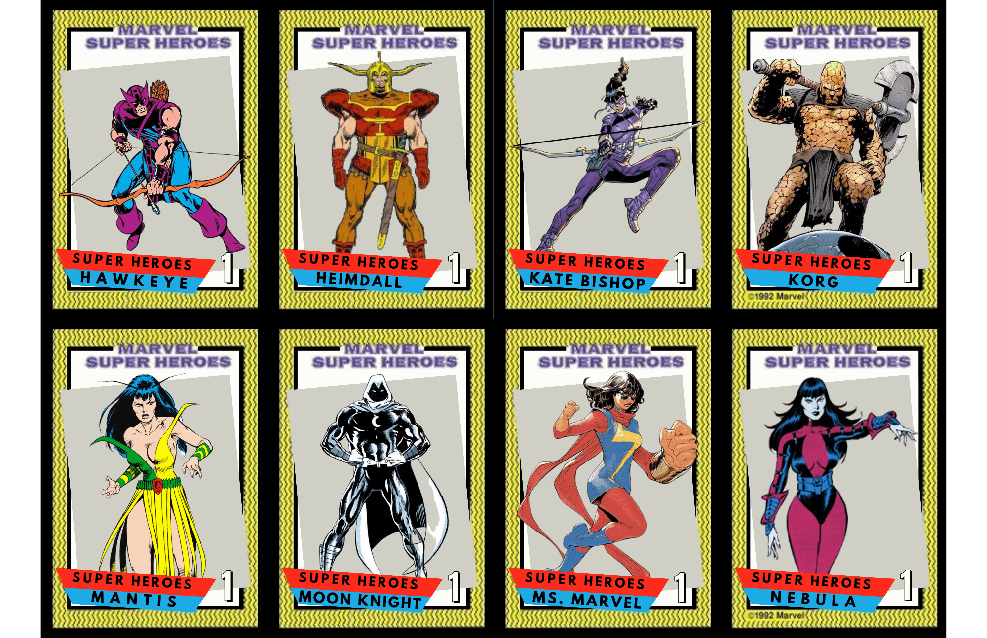 Marvel Super Heroes Game - Unofficial Expansion Cards | Marvel Super ...
