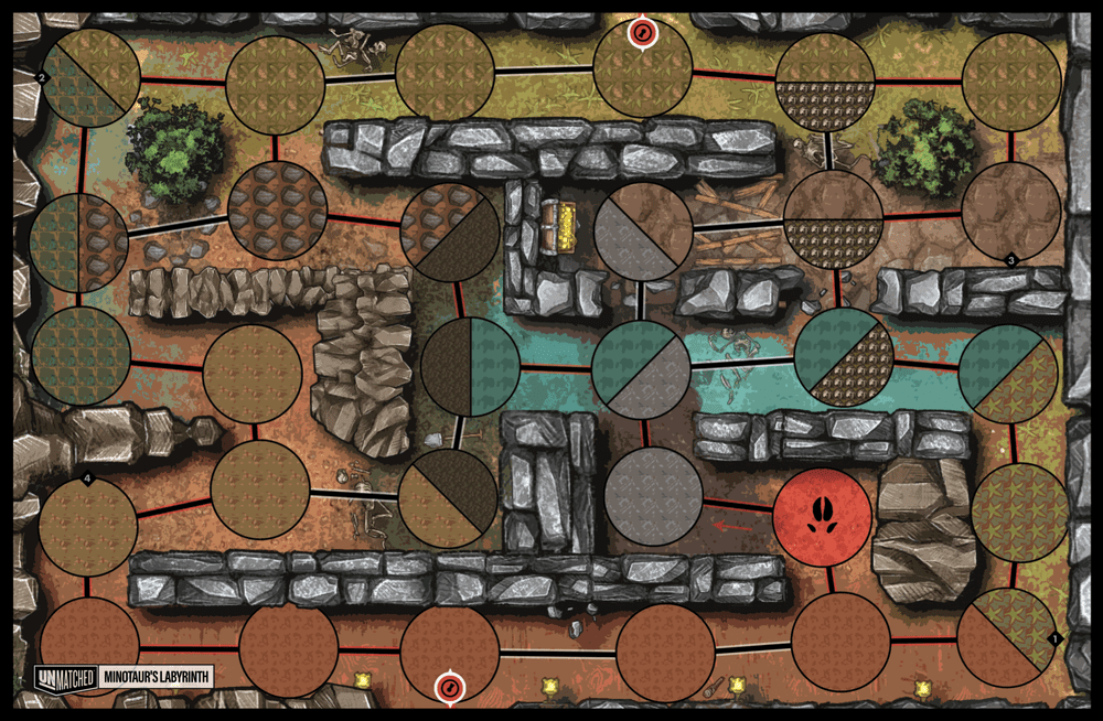 Fan Map : Minotaur's labyrinth | Unmatched: Battle of Legends, Volume One