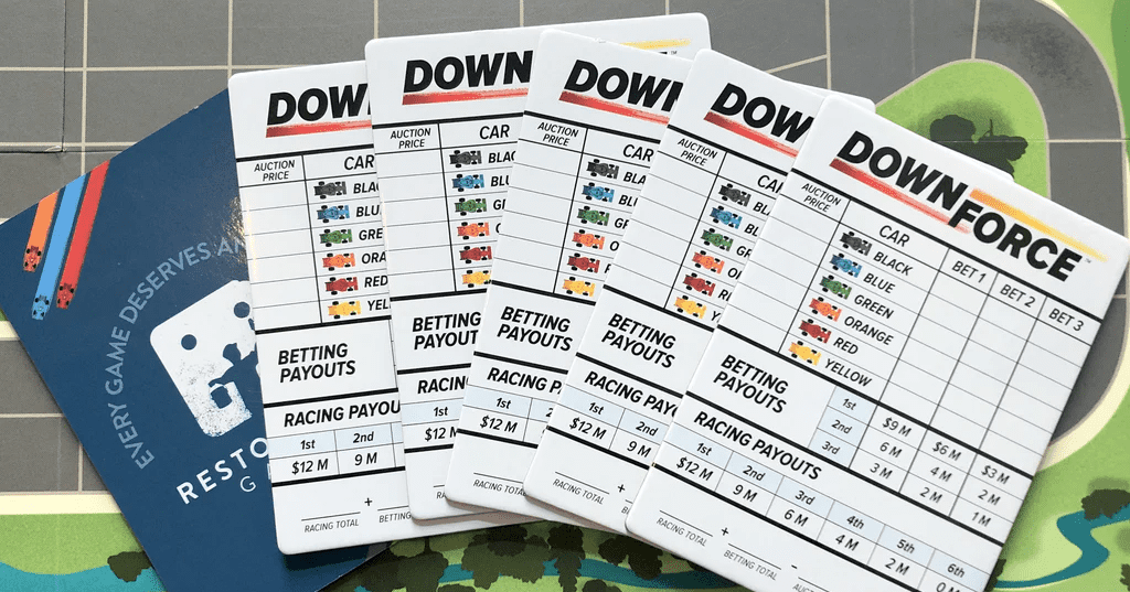 Downforce: Scoring Cards | Board Game Accessory | BoardGameGeek