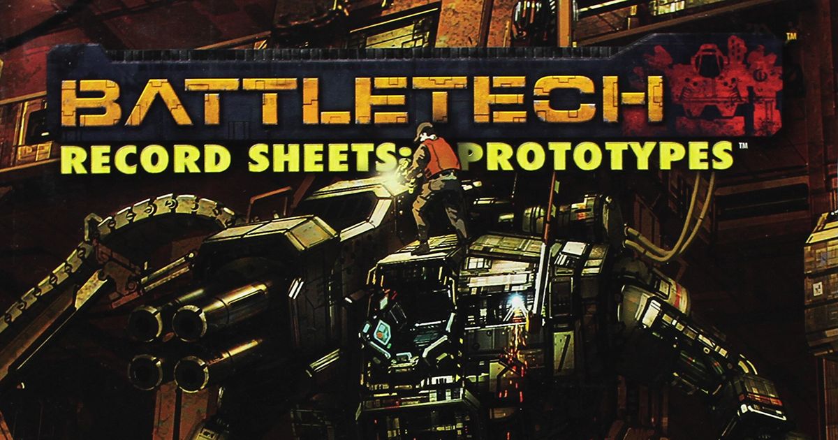 BattleTech: Record Sheets – Prototypes | Board Game | BoardGameGeek