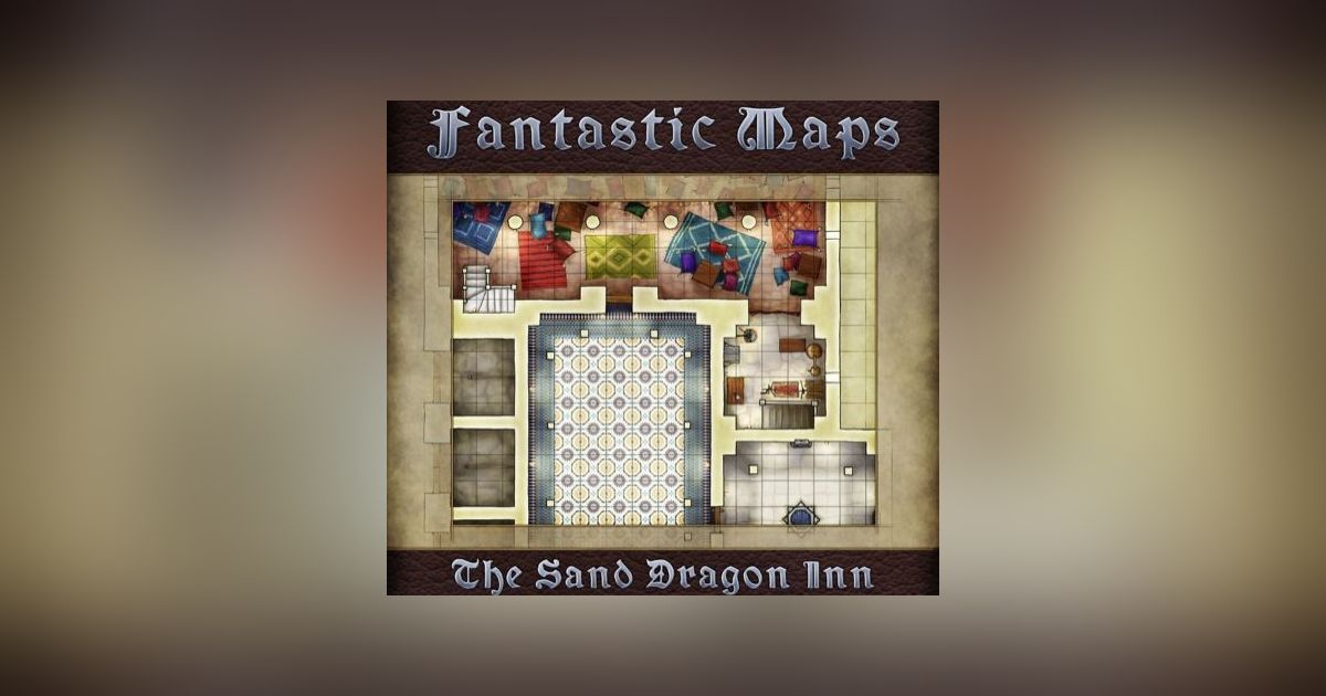 Fantastic Maps: The Sand Dragon Inn | RPG Item | RPGGeek