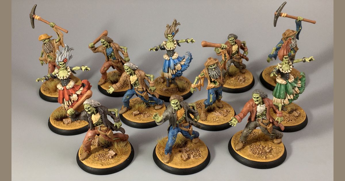 Painting the updated Hungry Dead & Making Desert Bases | Scott's Corner ...