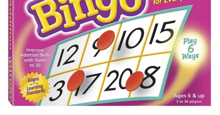 Addition Bingo | Board Game | BoardGameGeek