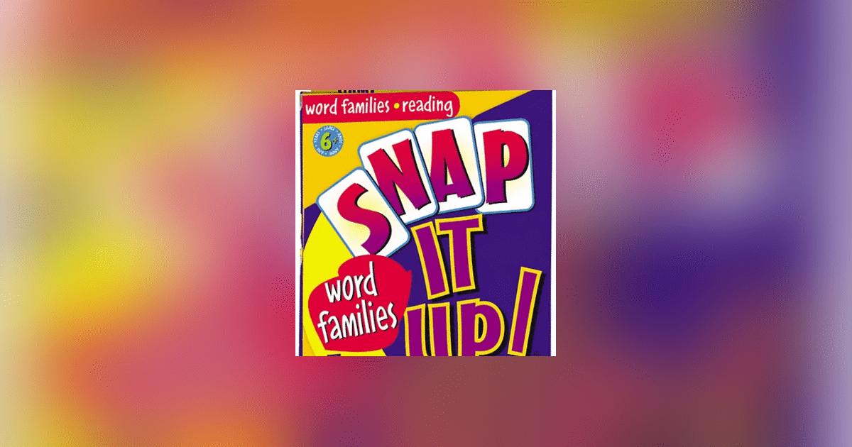 Snap It Up! Word Families | Board Game | BoardGameGeek