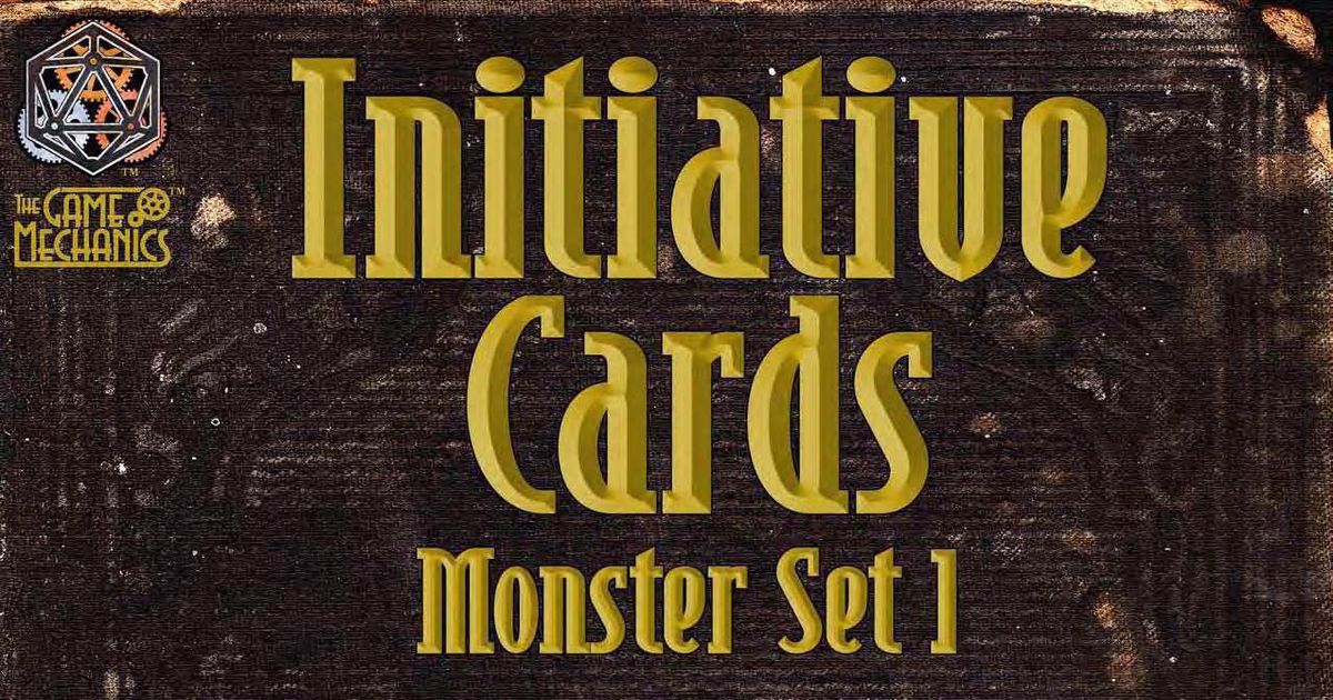 Initiative Cards: Monster Set 1 | RPG Item | RPGGeek