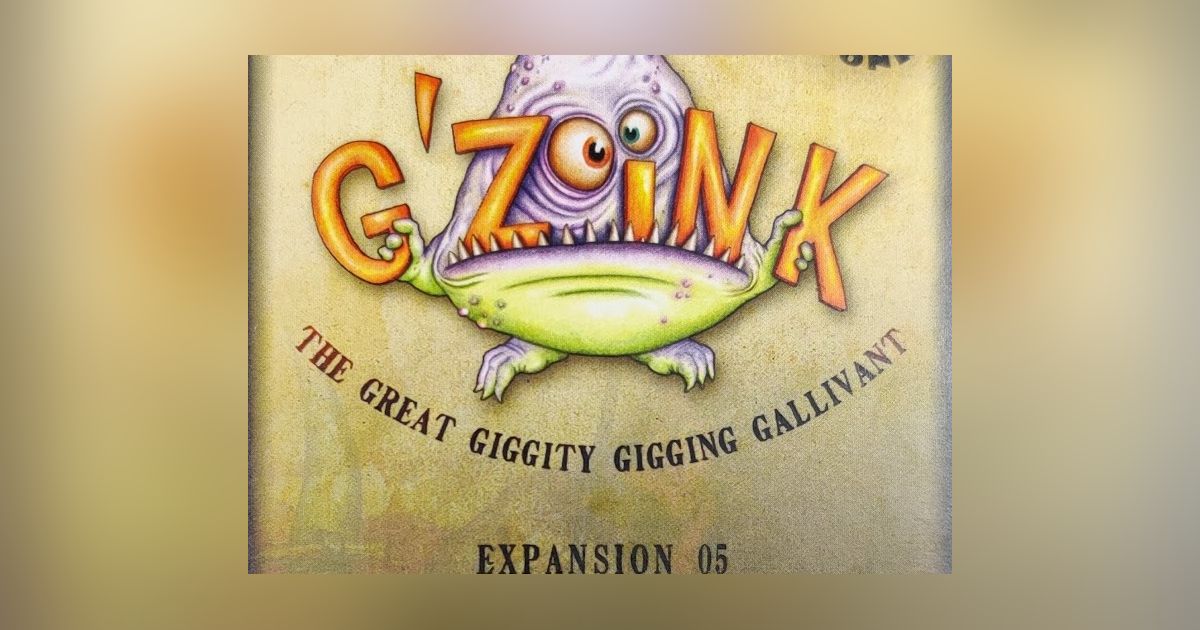 G'Zoink: Expansion 05 – The Incredibly Huge Monster | Board Game ...