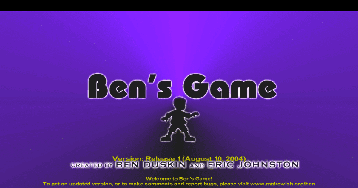 Ben's Game | Video Game | BoardGameGeek