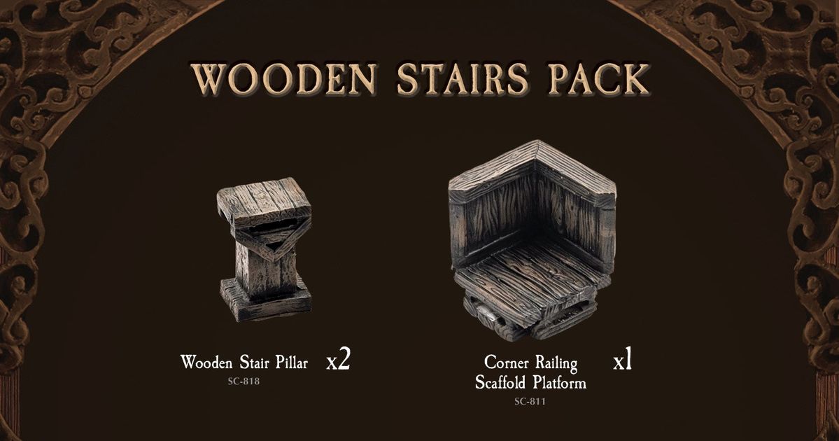 Wooden Stairs Pack | RPG Item | RPGGeek