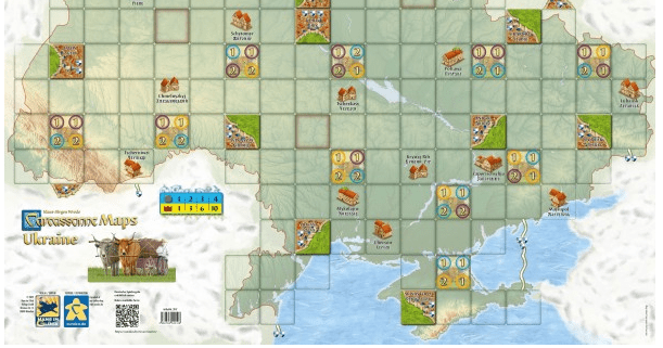 Carcassonne Maps: Ukraine | Board Game | BoardGameGeek