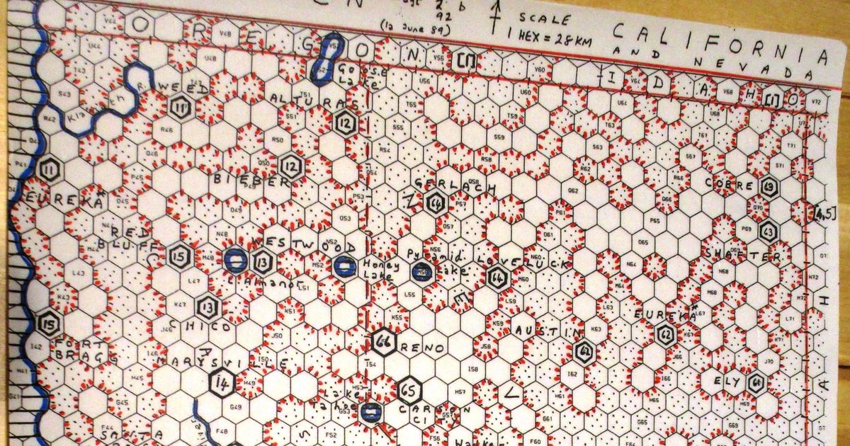 Railway Rivals Map CN: California and Nevada | Board Game | BoardGameGeek