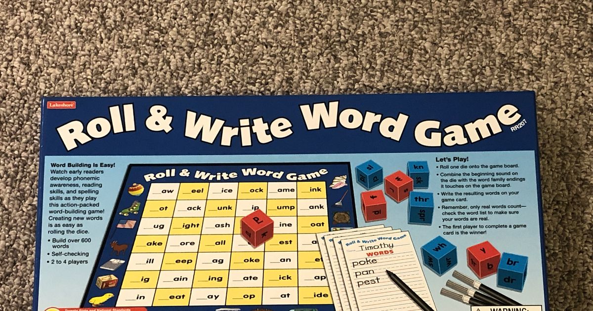 Roll & Write Word Game | Board Game | BoardGameGeek