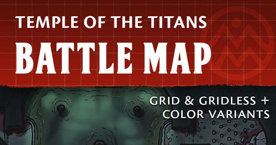 Temple of the Titans Battle Map | RPG Item | RPGGeek