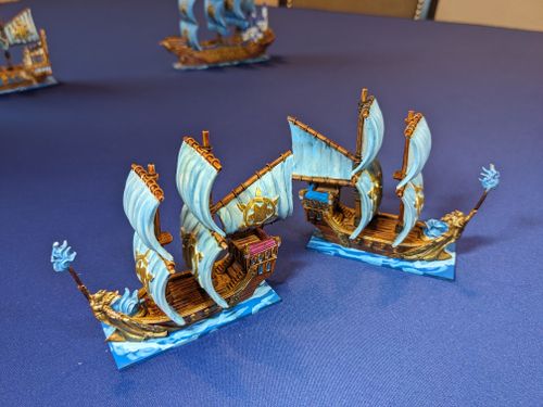 My painted complete Basilean and Orcs fleets | Armada: Two Player ...