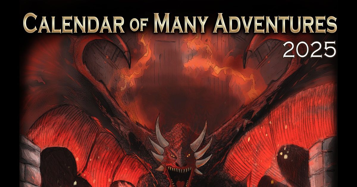 Calendar of Many Adventures 2025 | RPG Item | BoardGameGeek