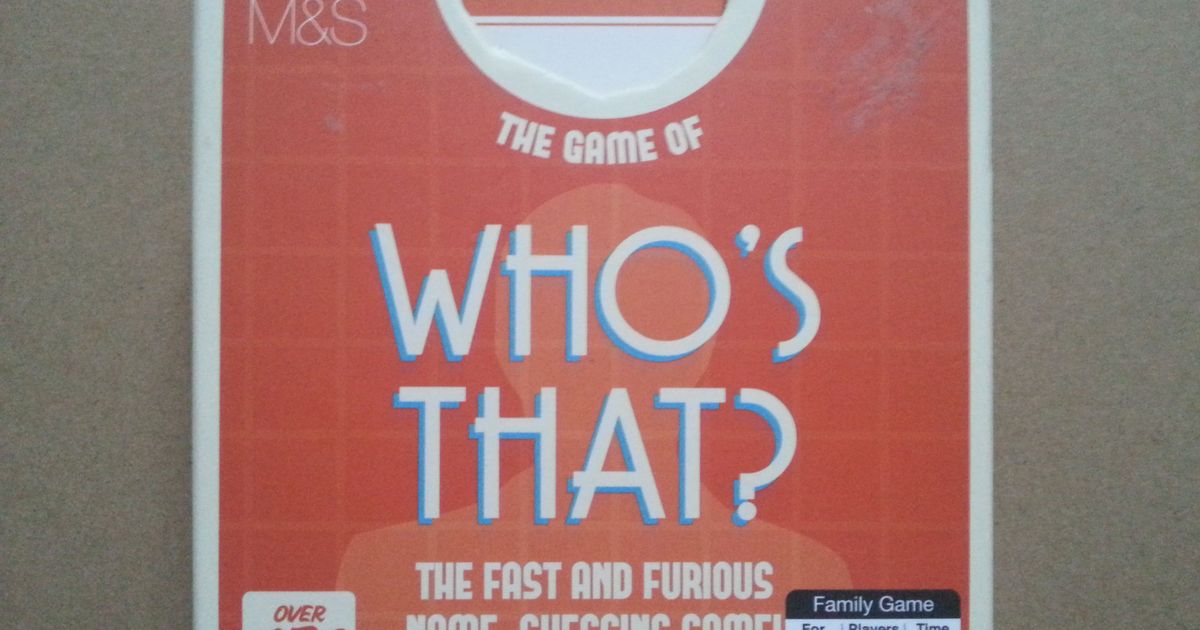 The Game of Who's That? | Board Game | BoardGameGeek