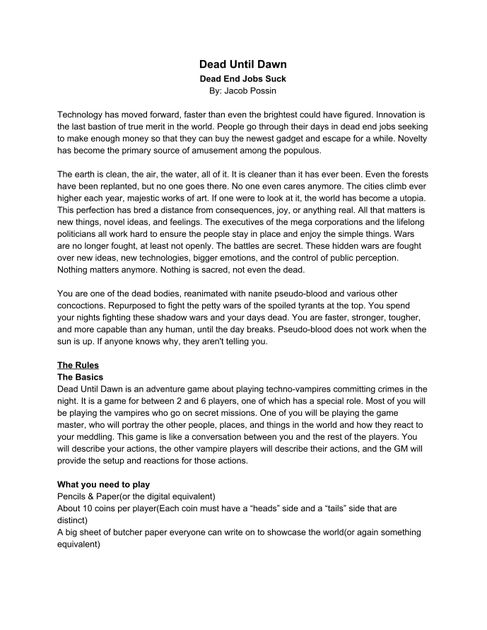 Dead Until Dawn | RPG Item | RPGGeek