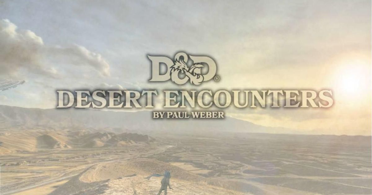 Desert Encounters | RPG Item | RPGGeek