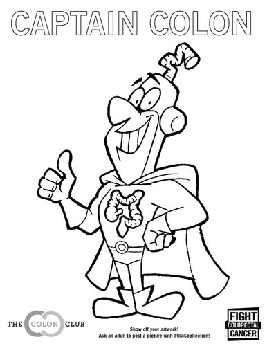 colon cancer coloring pages