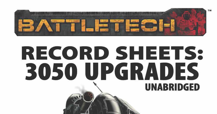 BattleTech: Record Sheets – 3050 Upgrades Unabridged – Clan & Star ...