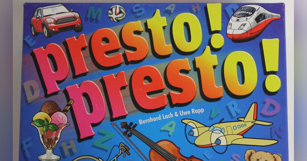 Presto! Presto! | Board Game | BoardGameGeek