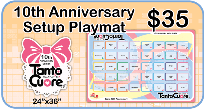 Tanto Cuore: 10th Anniversary Setup Playmat | Board Game Accessory ...