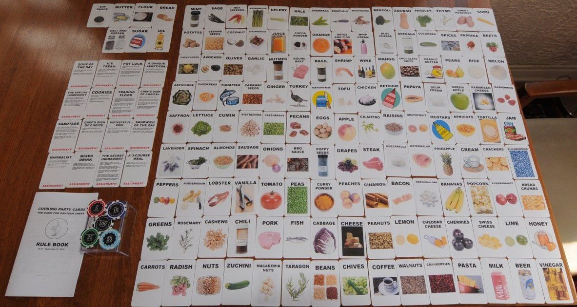 Cooking Party Cards | Board Game | BoardGameGeek