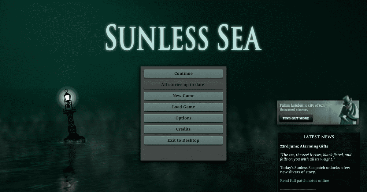 Sunless Sea | Video Game | VideoGameGeek