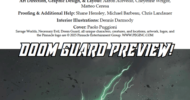 Doom Guard Preview! | RPG Item | RPGGeek