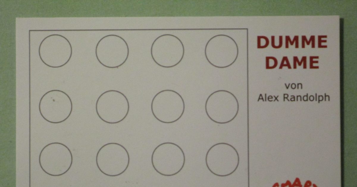 Dumme Dame | Board Game | BoardGameGeek