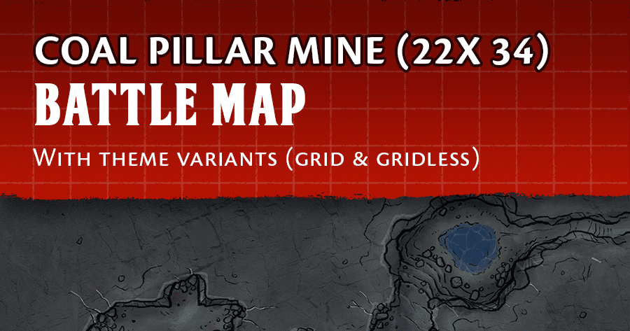 Coal Pillar Mine Battle Map | RPG Item | BoardGameGeek