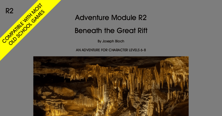 Adventure Module R2: Beneath the Great Rift | RPG Item | BoardGameGeek