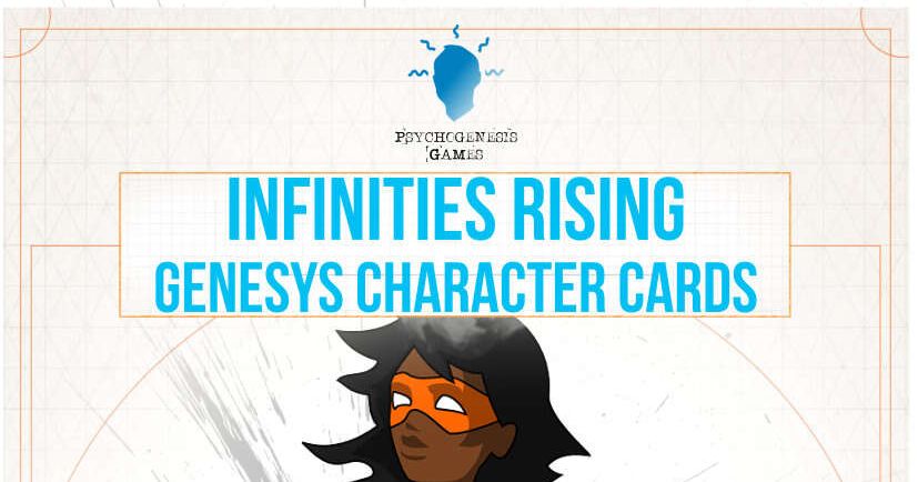 Infinities Rising Genesys Character Cards: Superheroes Genre Pack | RPG ...