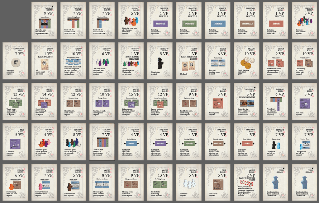 List of new objective cards? | Obsession: Characters Expansion