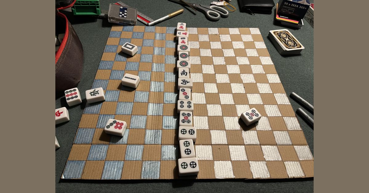 Two Player Mahjong on a Board | Shower Thought Games | BoardGameGeek