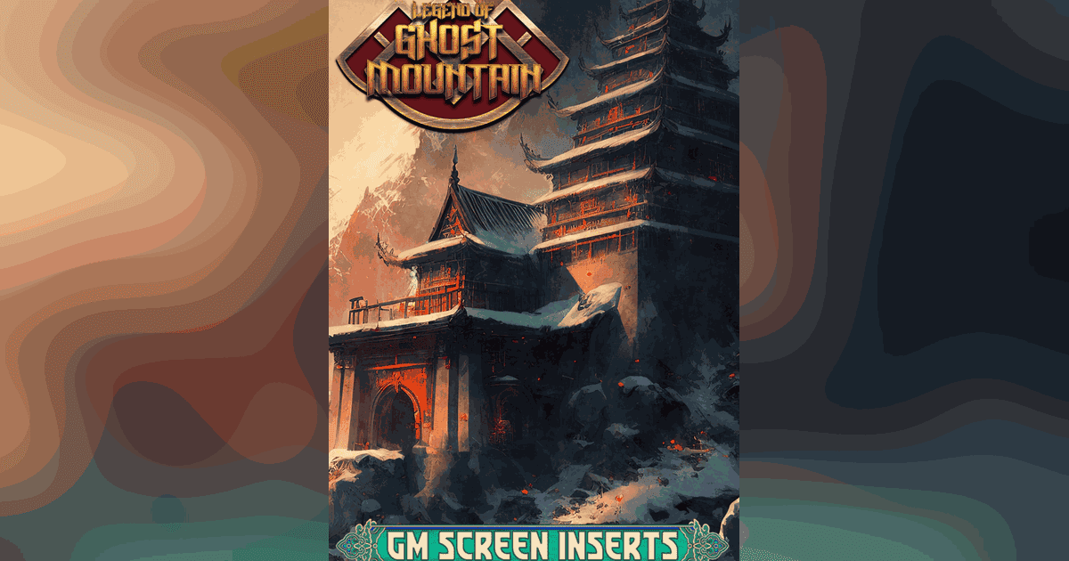 Legend of Ghost Mountain GM Screen Inserts | RPG Item | RPGGeek