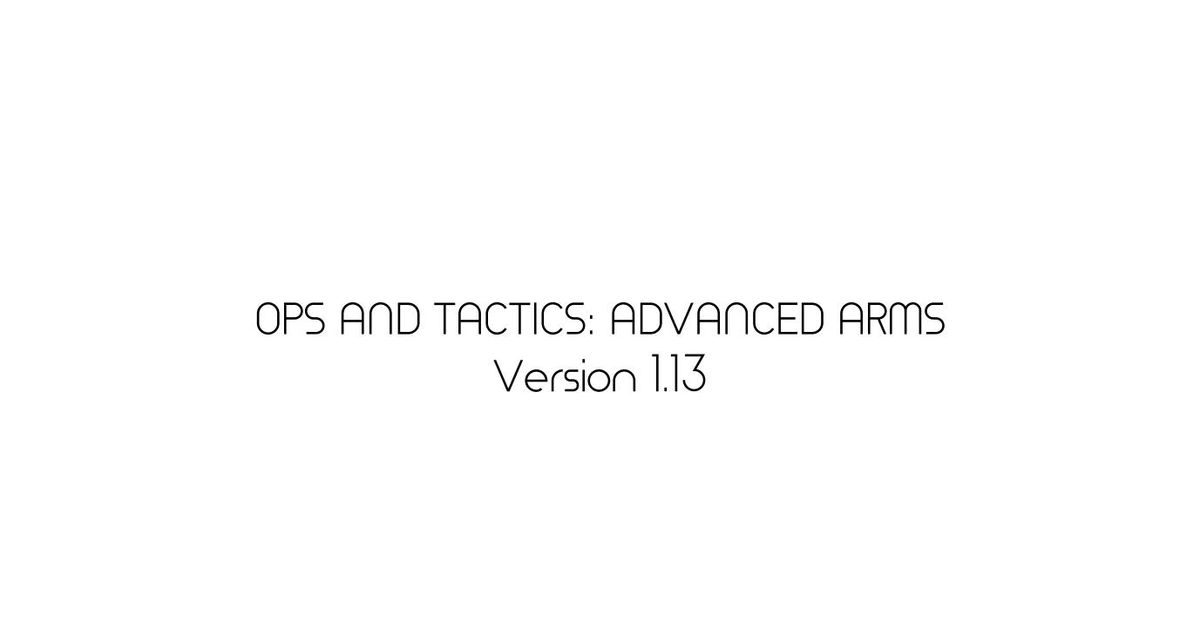 Ops and Tactics: Advanced Arms | RPG Item | BoardGameGeek