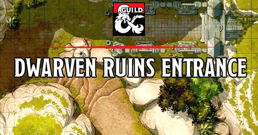 Tehox Maps Dwarven Ruins Entrance | RPG Item | RPGGeek