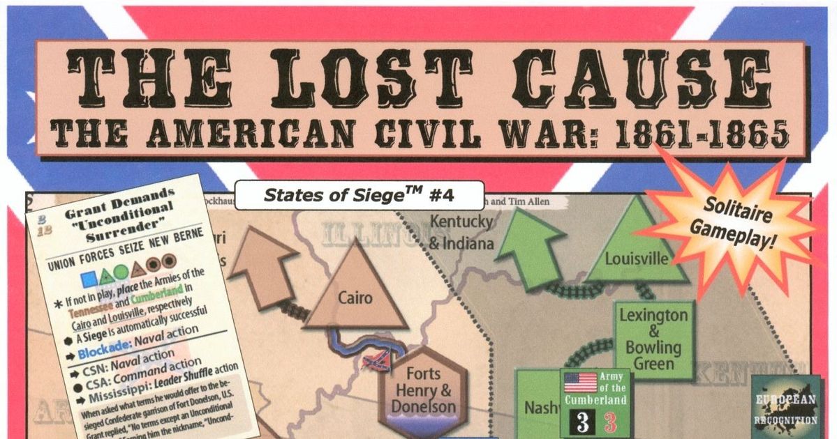The Lost Cause: The American Civil War, 1861-1865 | Board Game ...