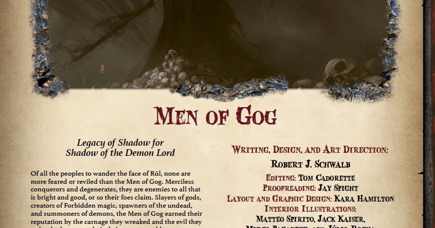 Men of Gog | RPG Item | RPGGeek