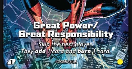 UNO Ultimate: Spider-Man – Great Power/Great Responsibility Foil Chase ...