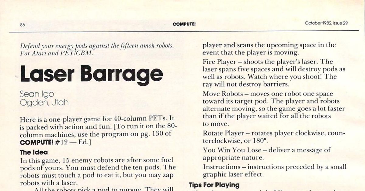 Laser Barrage | Video Game | VideoGameGeek