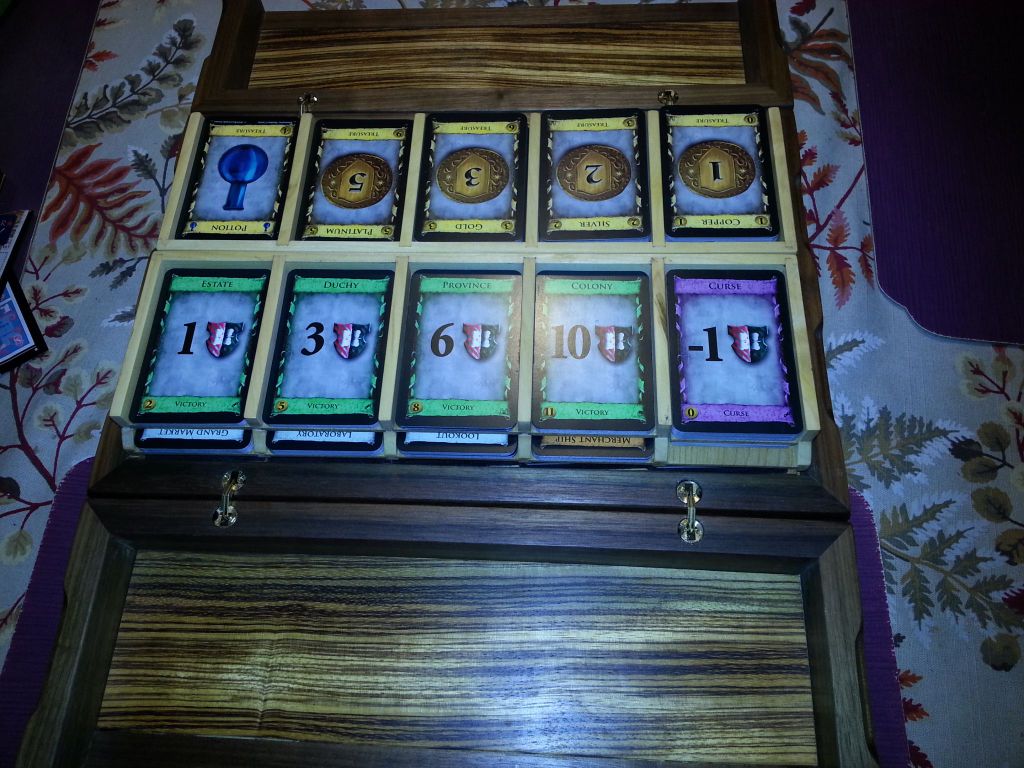Custom Hardwood Playmat and Travel Box for Dominion | Dominion