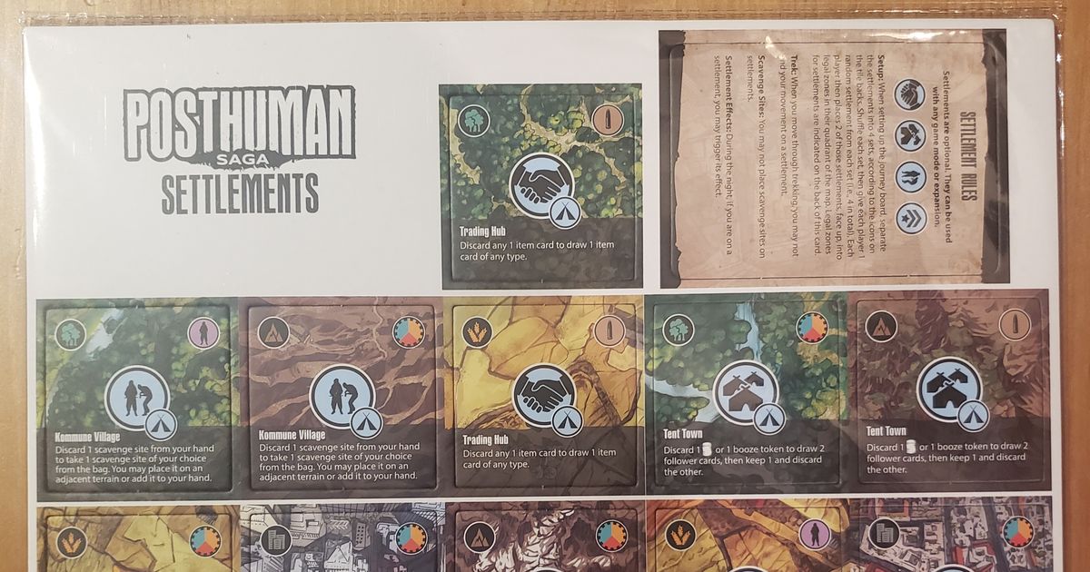 Posthuman Saga: Settlements Mini-Expansion | Board Game | BoardGameGeek