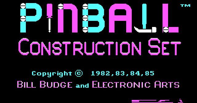 Pinball Construction Set | Video Game | VideoGameGeek