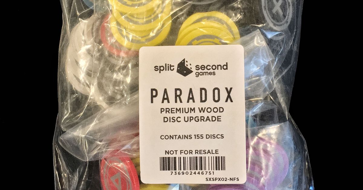 Paradox: Premium Wood Disc Upgrade | Board Game Accessory | BoardGameGeek