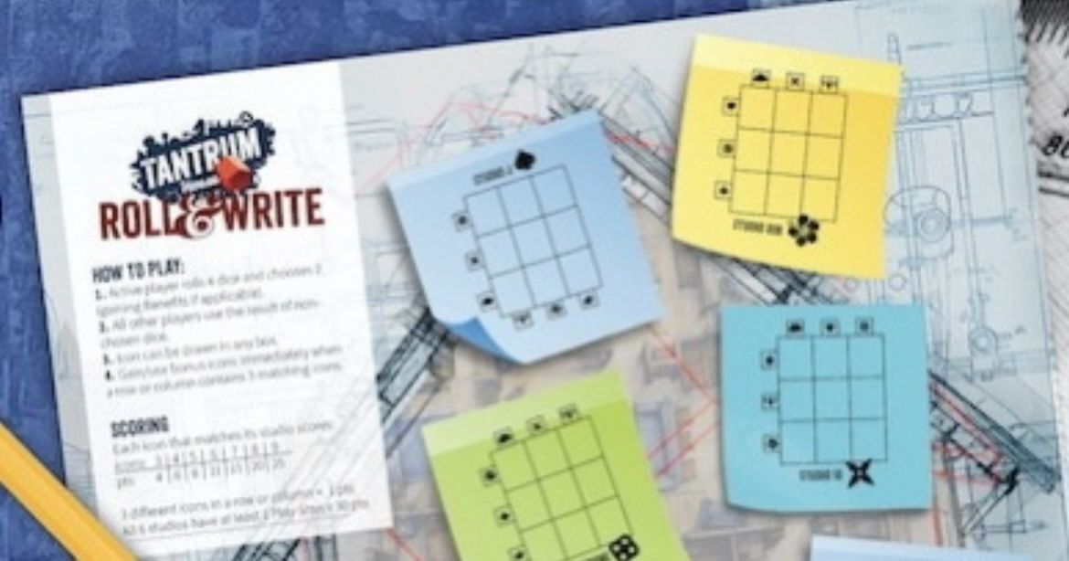 Tantrum House Roll & Write | Board Game | BoardGameGeek