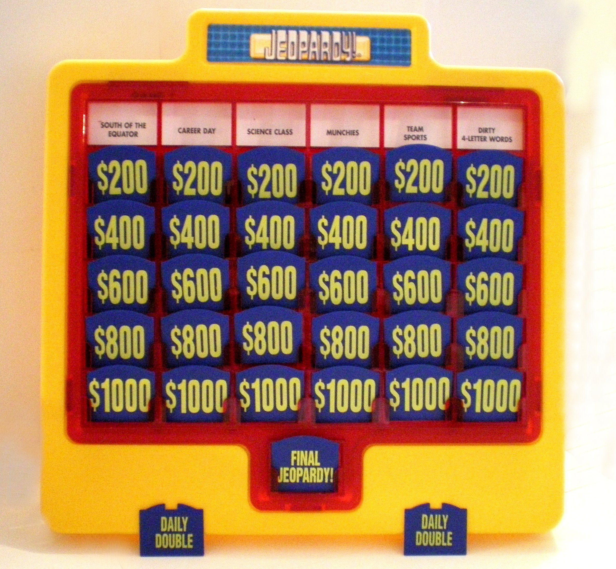 Double Jeopardy Board Game