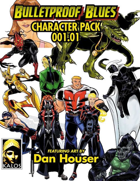 Bulletproof Blues Character Pack 001.01 | RPG Item | RPGGeek